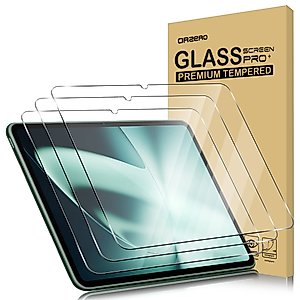 Orzero (3 Pack Tempered Glass Screen Protector Compatible for OnePlus Pad 11.61 inch, 2.5D Arc Edges High Definition Anti-Scratch Bubble Free 9 Hardness (Not for OnePlus Pad 2 2024 12.1 inch)