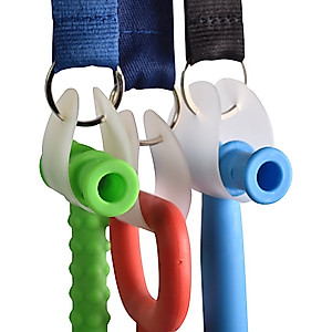 CHU-BUDDY ChuBuddy Chew Holder 4 Pack: Two (Navy) Clip-Ons & Two (Black) Neck Lanyards