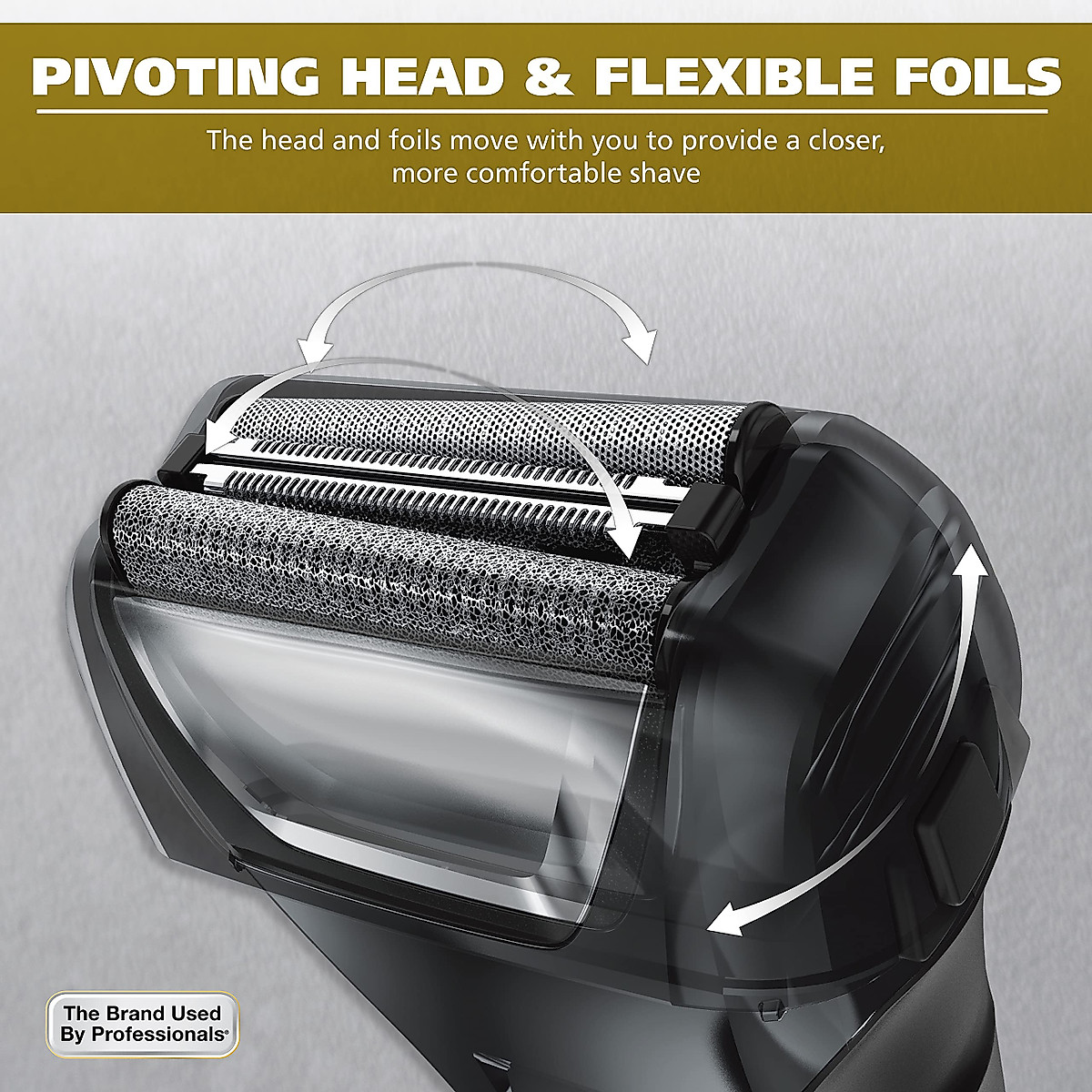 Wahl Manscaper Lithium-Ion Hypoallergenic Shaver with Flexible Titanium Foils to Prevent Skin Irritation and Shaver Bumps