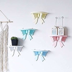 Kawaii Wood Floating Shelf Kawaii Wall Decor Kawaii Room Decor Kawaii Pink Room Decor (Pink)