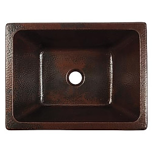 Hawking Copper 17" Rectangular Dual Flex Bath Sink with Care Kit