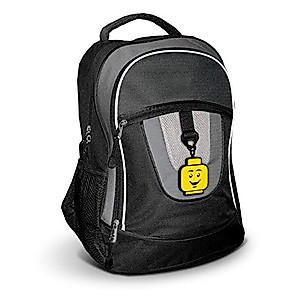 LEGO Iconic Boy Silicone Luggage Bag Tag for Travel, Gym, School, or Backpack