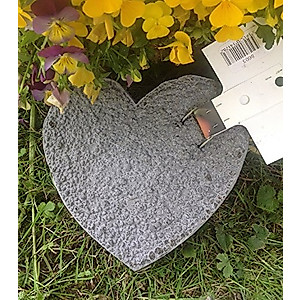 Kay Berry Goodbyes are Not Forever Heart Shaped Memorial Stone (Grey)