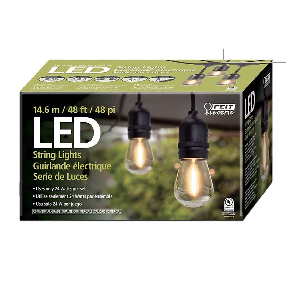 Feit Electric 48' LED Filament String Light Set