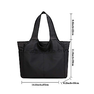 MINTEGRA Nylon Large Tote for Women Waterproof Shoulder Handbag Fashion Work Bag Functional Clinical Bag