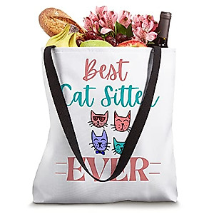 Funny Best Cat Sitter Ever Kitten Pet Sitting Thank You Tote Bag