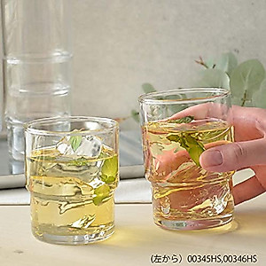 Toyo Sasaki Glass 00346HS Tumbler Glass, HS Stack Tumbler, Father's Day, 8.5 fl oz (250 ml), 6 Stacks, Made in Japan, Dishwasher Safe, Shatter-Resistant, Tumbler, Glass, Cup