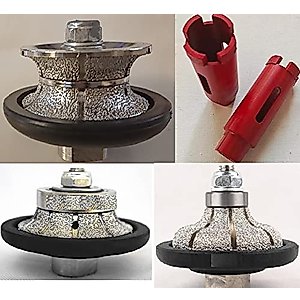 1" Demi Ogee Full Bullnose Profiler Wheel 1 3/8" Diamond core Drill bit Stone Concrete Granite Marble countertop Edge Shaping Hole Cut Saw F25 V25 B25 Router bit Grinding Wheel
