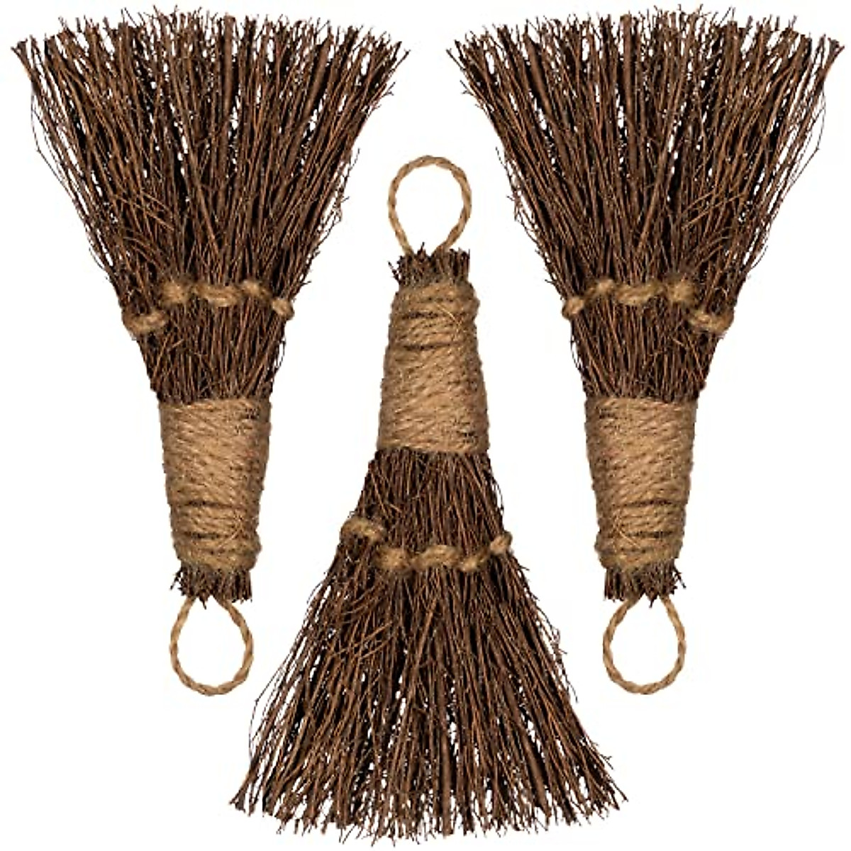 Cinnamon Broom 6" - Cinnamon Broomstick Scented 3 Pack -Mini Broom - Witches Broom Decor for Halloween - Cinnamon Broomstick - Mini Broomstick