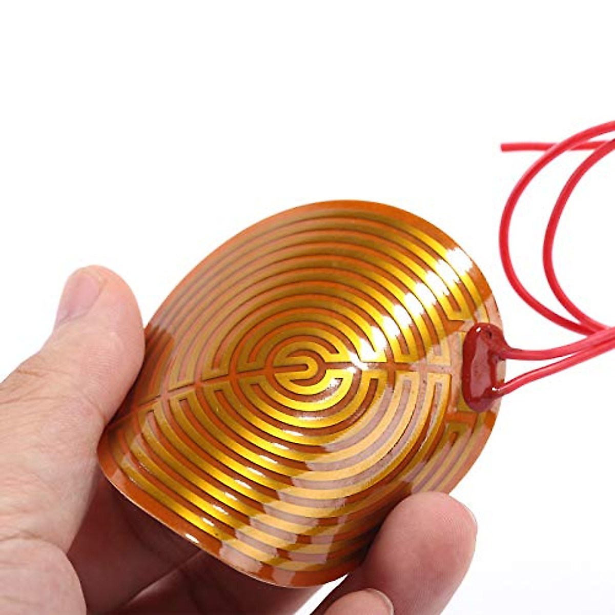 4 PCS Film Heater Plate Adhesive Pad, Icstation PI Heating Elements Film Round 12V 13W Adhesive Polyimide Heater Plate 70mm