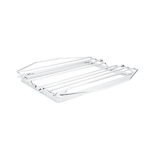 Fox Run Non-Stick Roasting and Cooling Rack, Adjustable, 11" x 10" x 5", Metallic