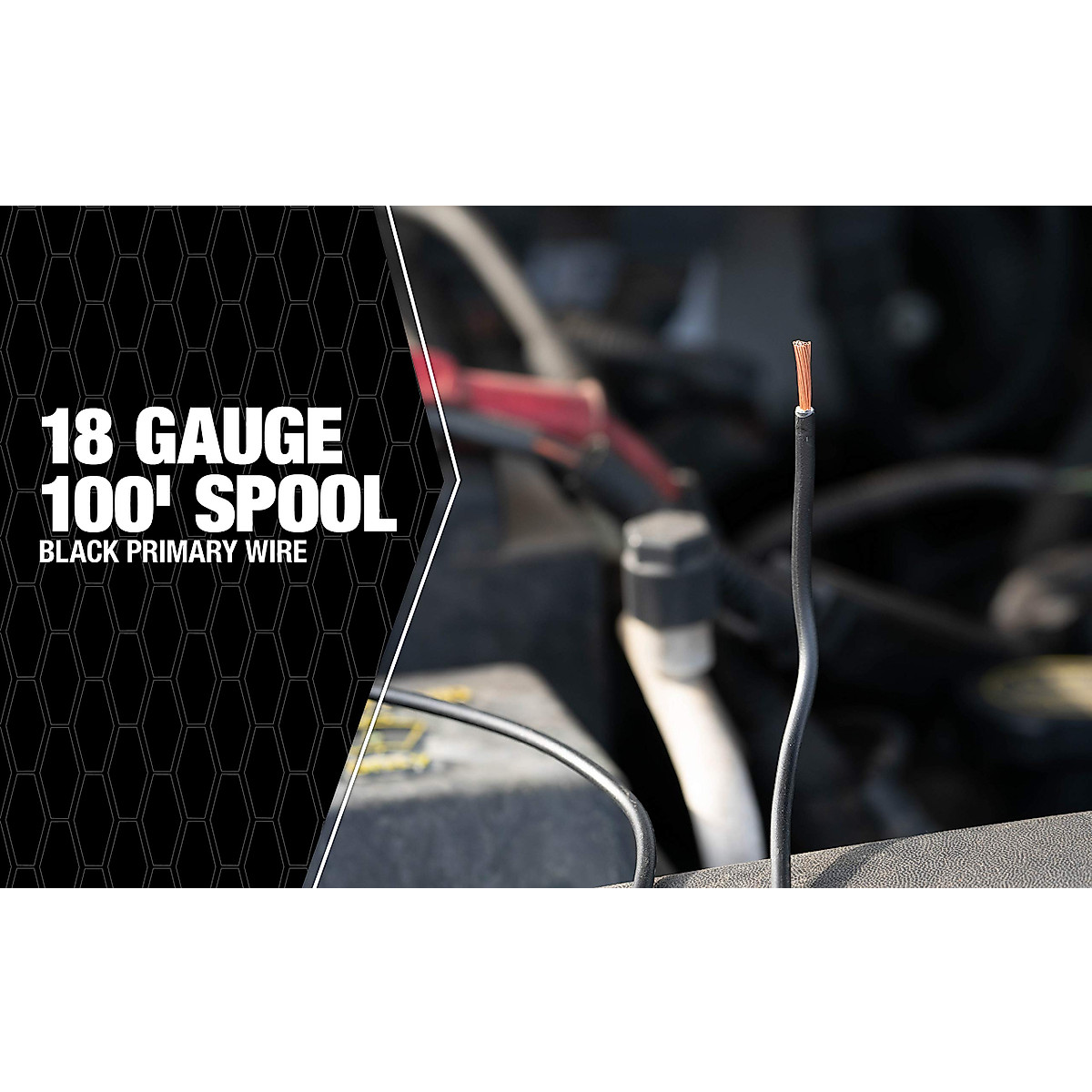 Southwire 55667323 Primary Wire, 18-Gauge Bulk Spool, 100-Feet, Black