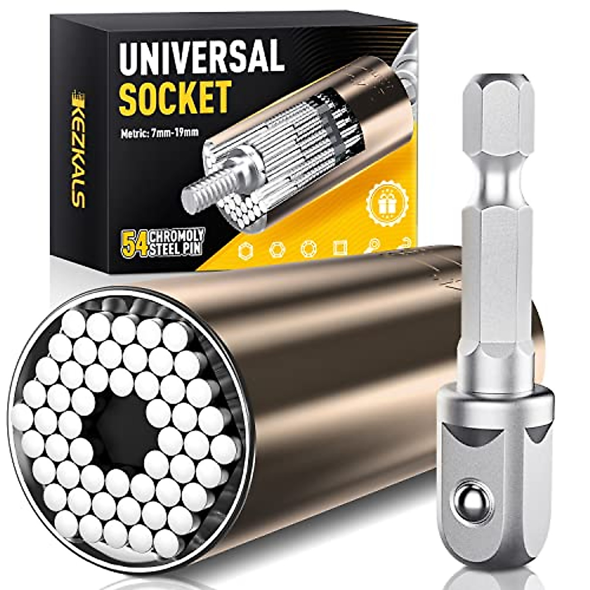 KEZKALS Gifts for Men, Universal Socket Tools Gifts for Him, Cool Gadgets Tools for Men, Mens Gifts for Dad, Boyfriend, Husband, Grandpa, Unique Birthday Gifts for Men Who Have Everything