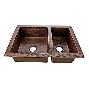 Copper kitchen Sink 60/40