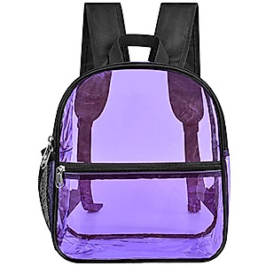 USPECLARE Clear Backpack for Stadium Approved 12×6×12, Water proof Clear Bag for Stadium Events and Concert Work Sport Event