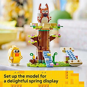 LEGO Spring Animal Playground Building Toy - Pretend Play Set with Squirrel and Bird Figure for Boys and Girls, Ages 8+ - Easter Basket Gift for Kids - 40709