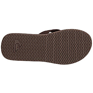 Quiksilver Men's Left COASTA Sandal, Brown/Brown/Brown, 6