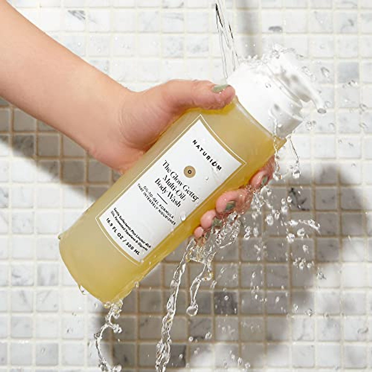 Naturium The Glow Getter Multi-Oil Hydrating Body Wash, Gentle Cleanser, 16.9 oz