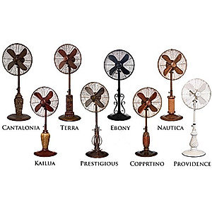 Deco Breeze Pedestal Standing 3 Speed Oscillating Fan with Adjustable Height, 18 inches, Prestigious