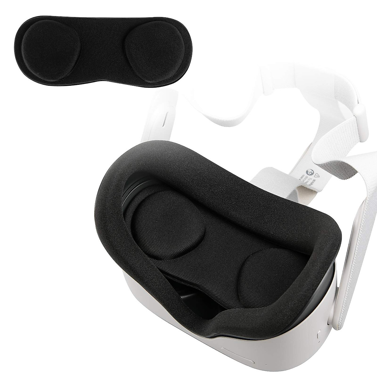 (1 Pack) Seltureone Compatible for Quest 2 VR Lens Protect Cover Dust Proof Cover, Washable Protective Sleeve, Black