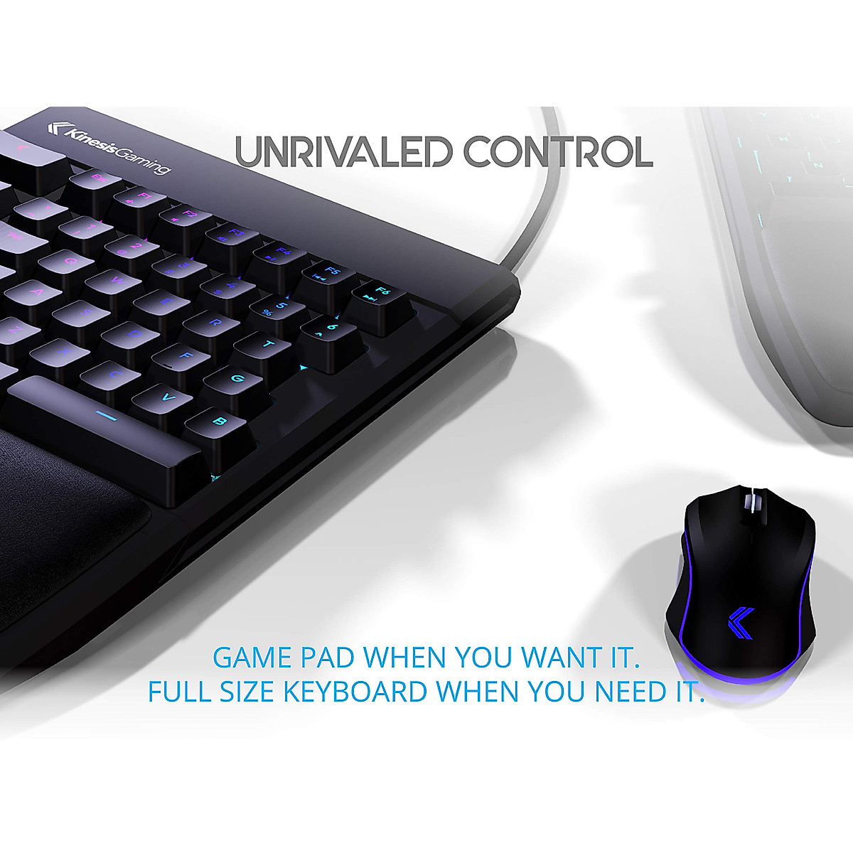 KINESIS GAMING Freestyle Edge RGB Split Mechanical USB Keyboard (MX Brown)