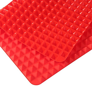 2 Pack Non-Stick Baking Cooking Mat, Silicone Baking Mat Cooking Pan Large Non Stick Fat Reducing Silicone Cooking Mat Oven Baking Tray Sheets Grilling BBQ