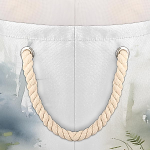 OMFUNS Deer Animal Round Storage Basket Extra Large Art Painting Laundry Hamper Basket for Blankets Clothes Cotton Rope Basket Towel Nursery Baby Toy Pet Basket Decorative