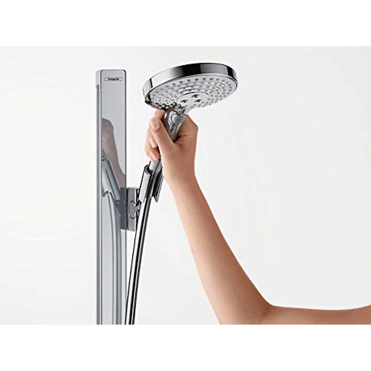Hansgrohe 27648000 Raindance Select S 120, 3 Sprays with Unica'E Rail 90 cm and soap Dish Shower Set, 0.90 m, Chrome