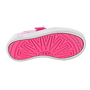 UGG Unisex-Child Rennon Skimmer Glitter Sneaker, Taffy Pink, 11 Little Kid