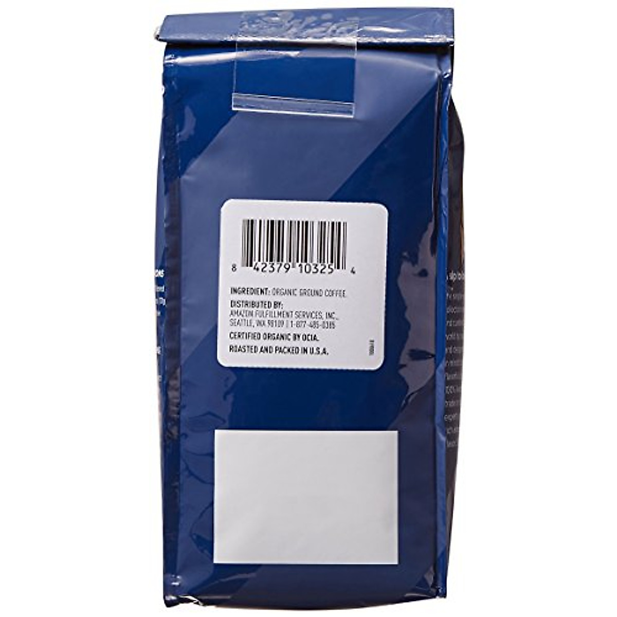 AmazonFresh Organic Fair Trade Peru Ground Coffee, Medium Roast, 12 Ounce