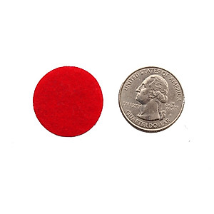 Playfully Ever After 1 Inch Red 100pc Stiff Felt Circles