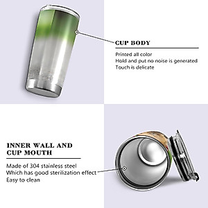 Yasala Tumbler Guinea Pig Flower Insulated Coffee Cup Beverage Container Office Travel Mug with Straw and Lid 20oz Holiday Back to School Gift