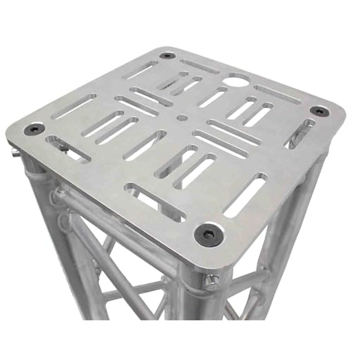 ProX XT-BP12AH 12" Aluminum 8mm Slotted Holes Truss Top Plate for F34 F32 F31 Conical Square Truss with Twist Locks and Connectors