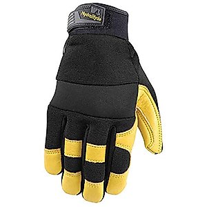 ZCYINGQ Men's Leather Work Gloves, 3-pack, X Large.