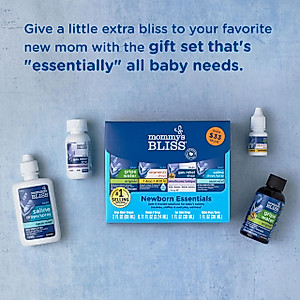 Mommy's Bliss Newborn Essentials Gift Set, Includes Gripe Water, Baby Vitamin D / Gas Drops and Gentle Saline Drops/Spray