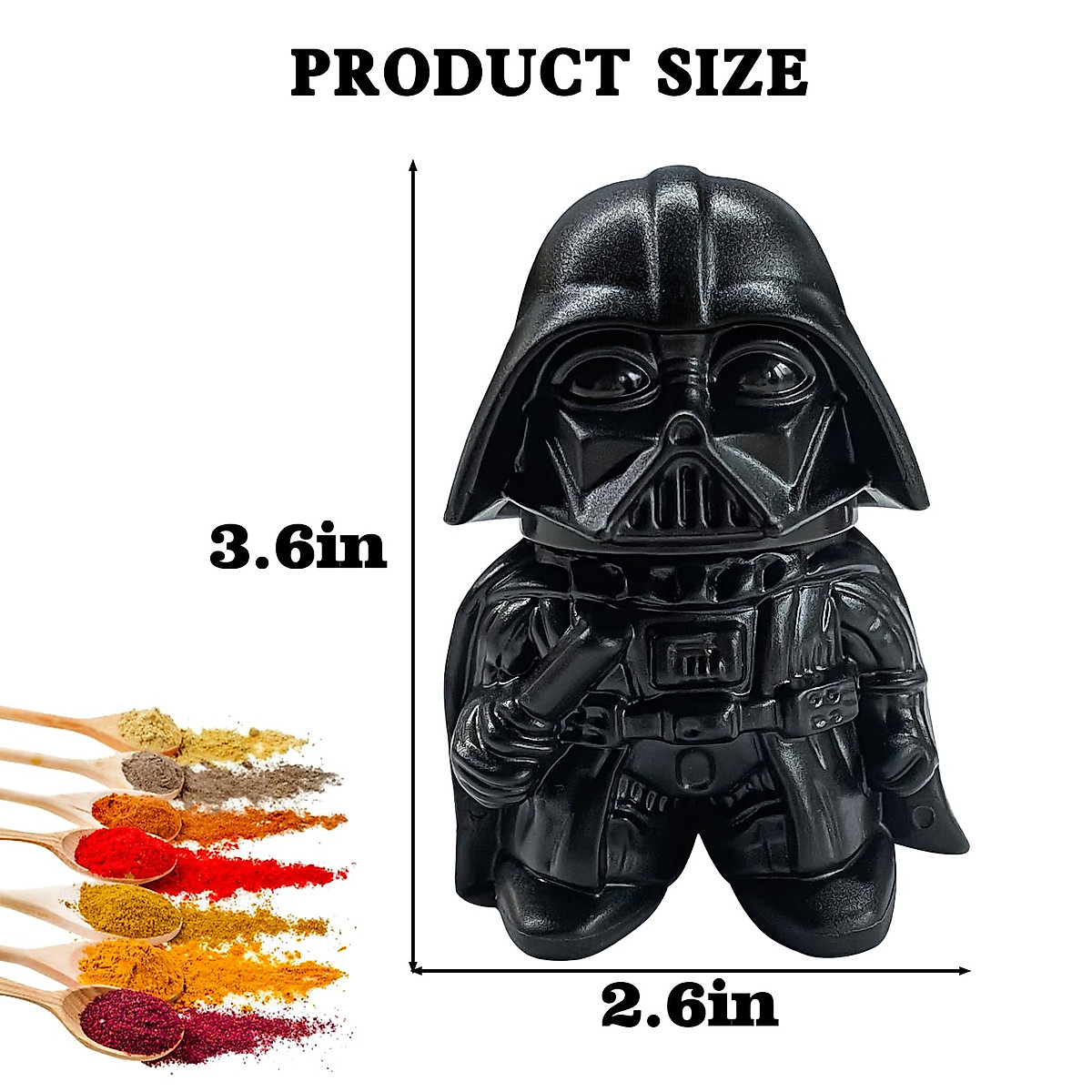 VRUPINZE Star Wars Grinder, Darth Vader Spice Grinder