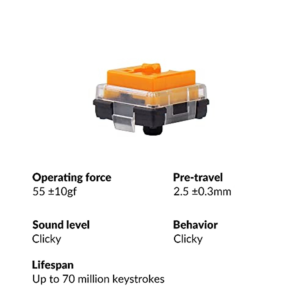 Keychron Low-Profile Keychron Optical Orange Switch Set - 87 Pcs