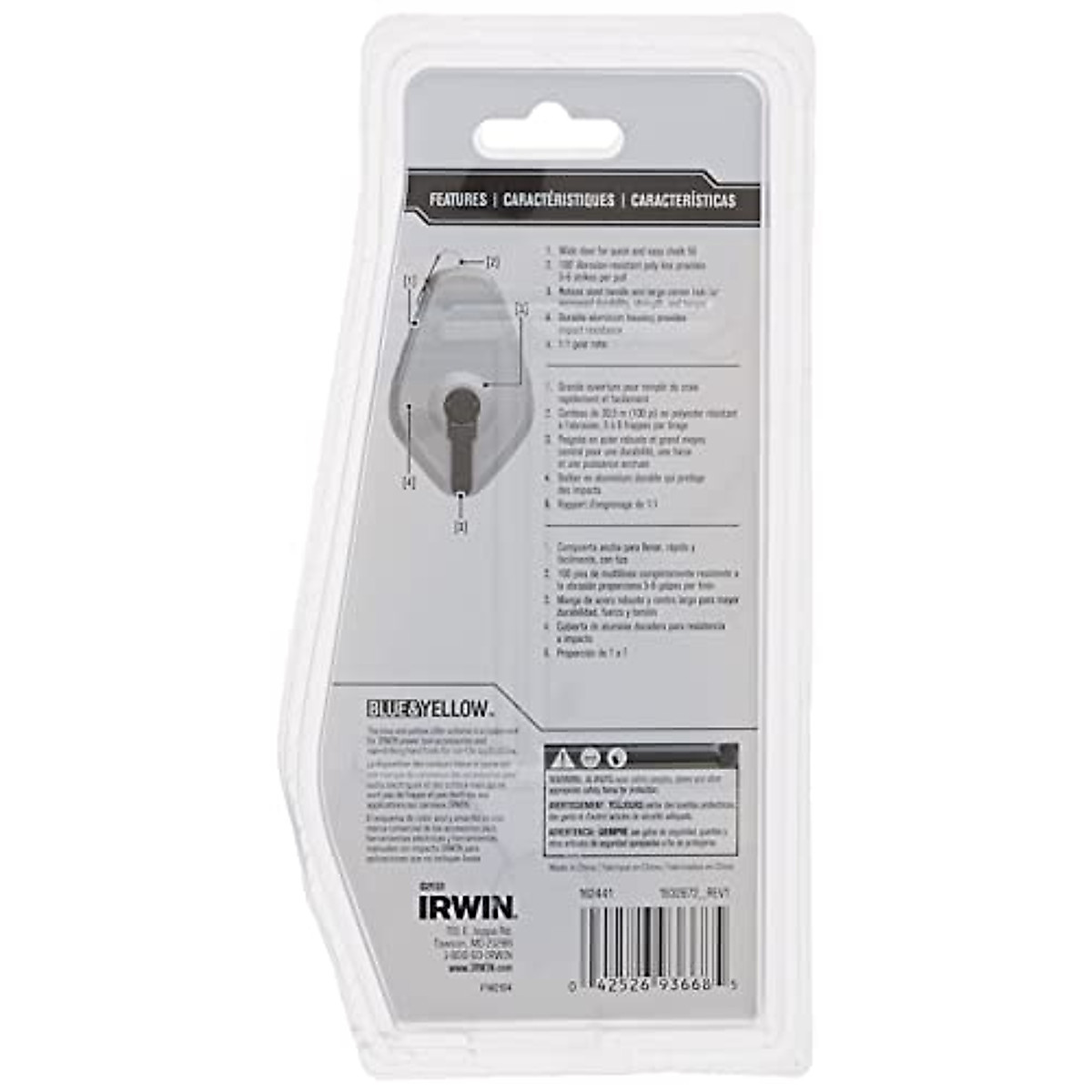 Irwin Tools Strait-Line 1932872 IRWIN Classic Chalk Reel, 100'