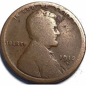 1912 D Lincoln Wheat Penny Seller About Good