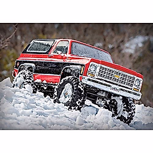 Traxxas Trailer Crawler 1979 Chevrolet K5 Blazer Reproduction Remote Control Car with Radio System, Red