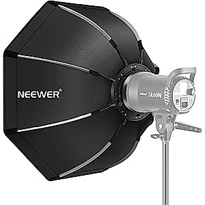 NEEWER 26''/65cm Octagonal Softbox Quick Release, with Bowens Mount, Carrying Bag Compatible with Neewer CB60 CB100 CB150 Vision 4 S101-300W/400W and Other Bowens Mount Light -SF-RPBO26