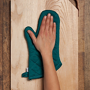 Now Designs Superior Oven Mitt, Set of Two, Peacock Green