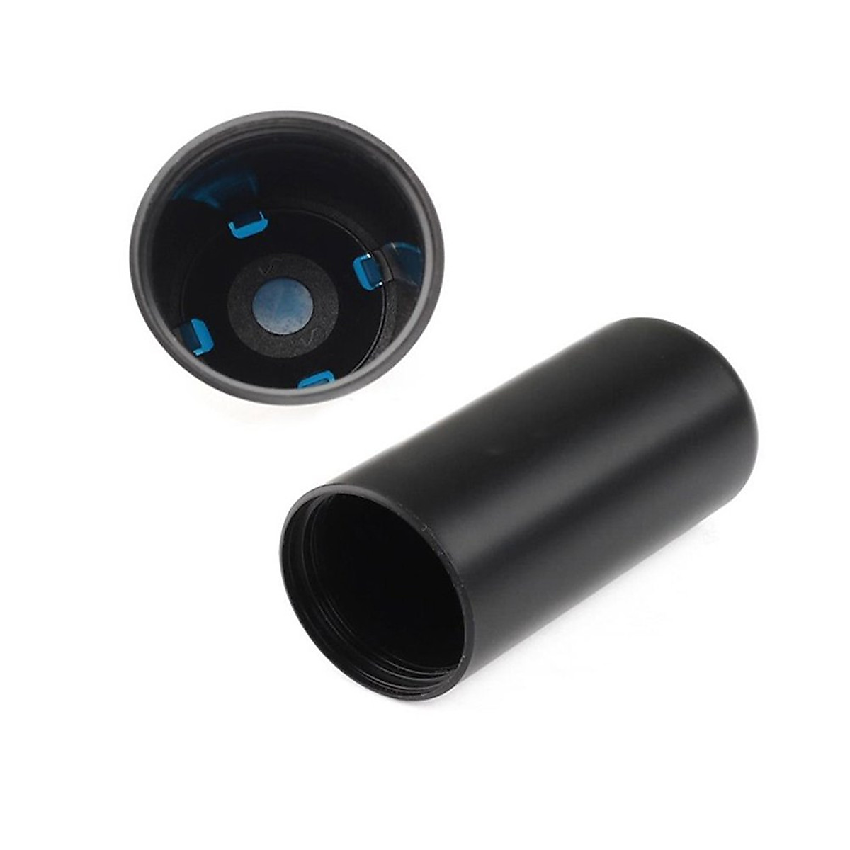 Microphone Cover 4pcs Microphones Battery Cover Wireless Mic Battery Screw on Cover for PGX2/4SLX24/SM58/PG58/ (Blue)