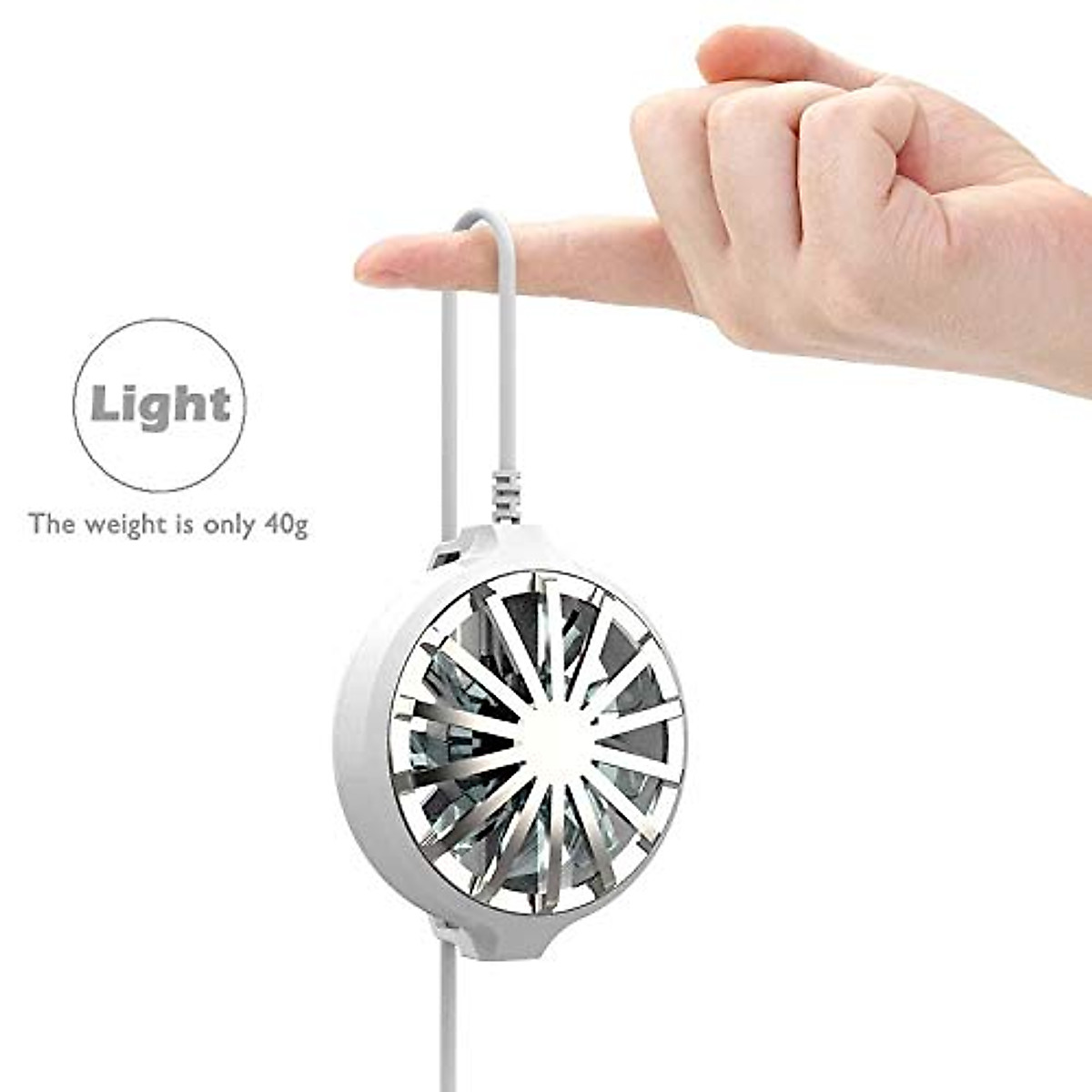 JYXDKD Portable Fan Cooling Mobile Phone Cooler RGB Light Adjustable Wind Speed Gamepad Radiator Holder