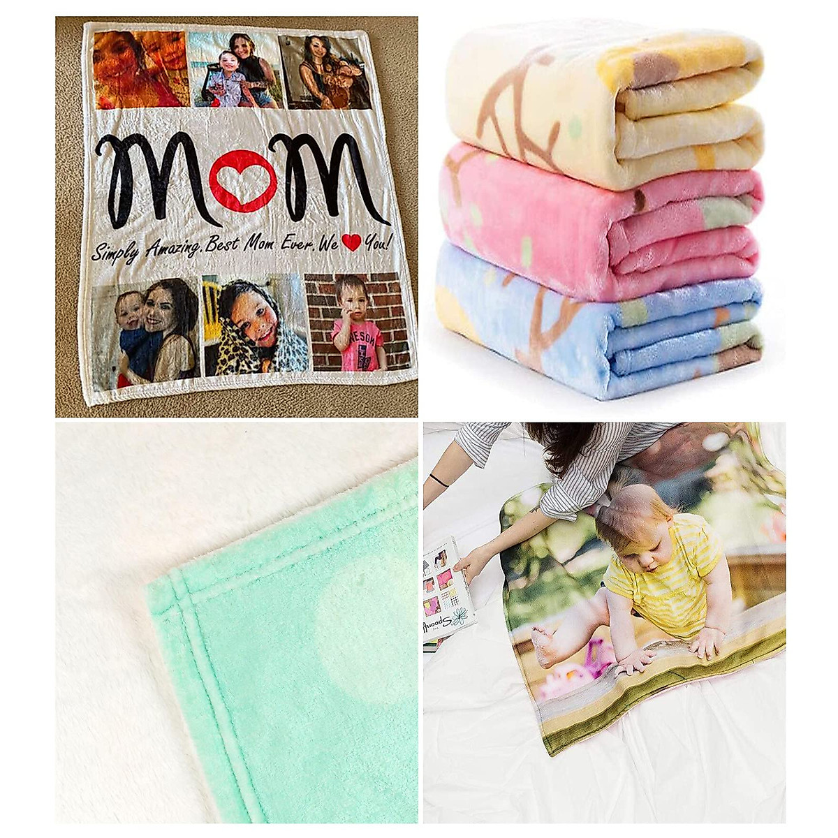 XOZOTY Personalized Golf 18 Blackish Green Patchwork Baby Blanket with Name Custom Baby Nursery Throw Fleece Blankets for Boys and Girls Birthday Tapestry 30 X 40inch