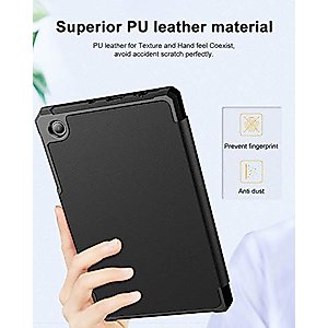 INFILAND Metrobyt-Mobile Alcatel Joy Tab 2 Case, Tri-Fold Soft Frame Cover Case Compatible with Metrobyt-Mobile Alcatel Joy Tab 2 8-inch 2020 Release Model 9032Z Tablet Only, Black