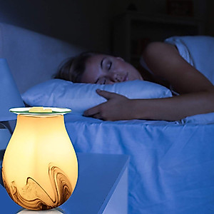 Glass Wax melt Warmer, Electric Wax Burner, Melted Perfume Heater, Home Office Bedroom, Living Room, Gifts and Decoration Hand Drawn (Ink drawing)