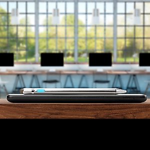 BoxWave Stylus Pen Compatible with Dell Latitude 7320 2-in-1 - AccuPoint Active Stylus, Electronic Stylus with Ultra Fine Tip for Dell Latitude 7320 2-in-1 - Metallic Silver