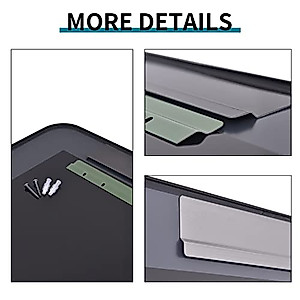 KOCUUY Bathroom Mirror, 30" x 40" Wall Mirror with Matte Black Metal Frame, Decorative Rectangular Vanity Mirror for Bedroom Bathroom Living Room Entryway (Horizontal/Vertical)