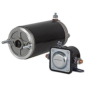 RAREELECTRICAL NEW SNOW PLOW ANGLE PUMP MOTOR AND SOLENOID COMPATIBLE WITH MEYER 15370 MO551046 MO551046A MO551046AS 46-2001, 46-2415, 46-4160, MGL4005, MGL4105, MKW4007, 46-854
